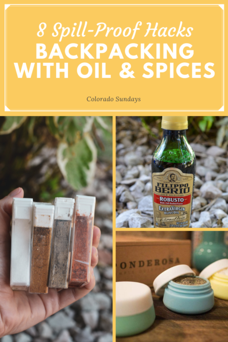 Backpacking and Camping with Spices and Oil: 8 Spill-Proof Hacks